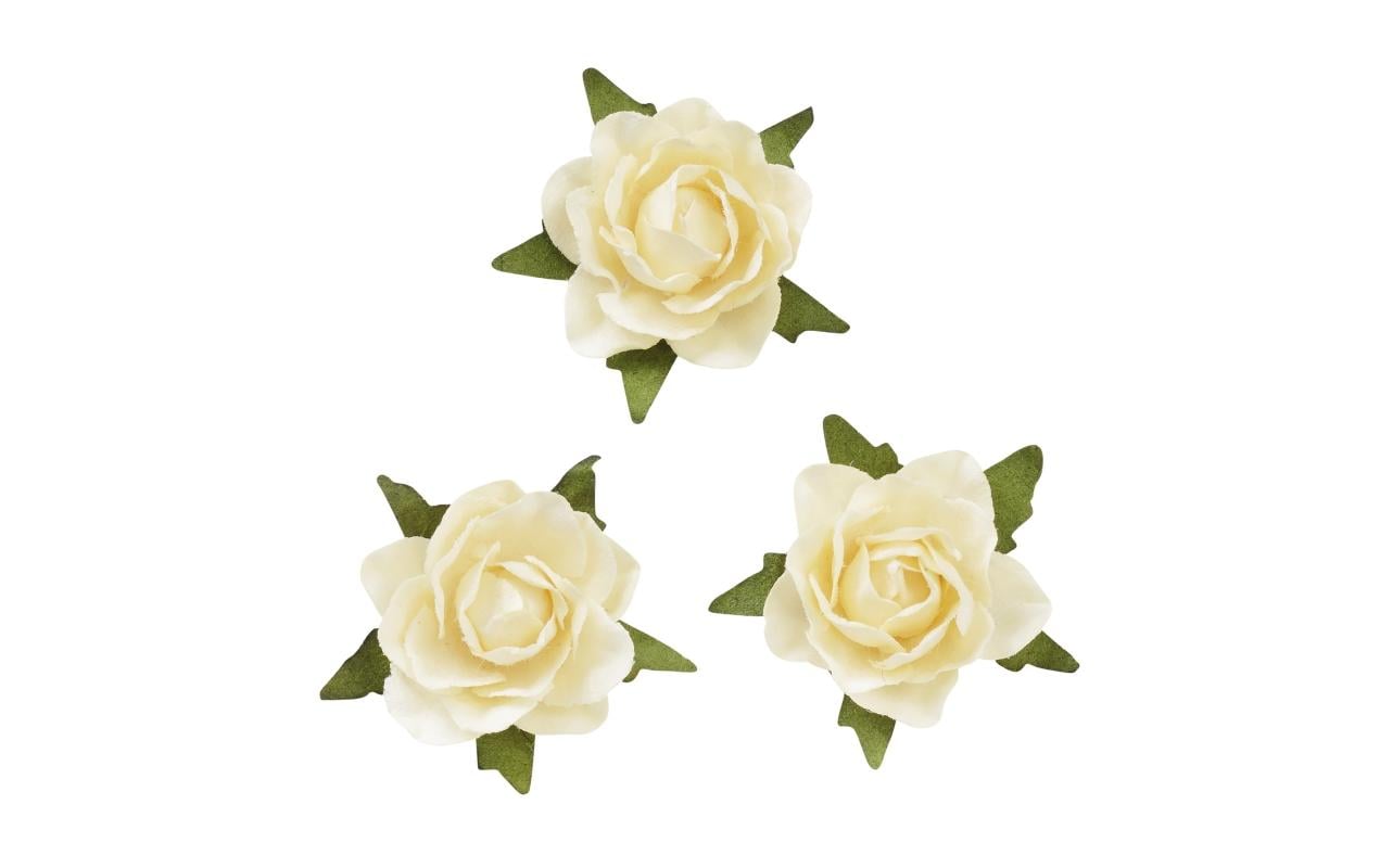 HobbyFun Streudeko Rosen 20 Stück, Creme | 1237663