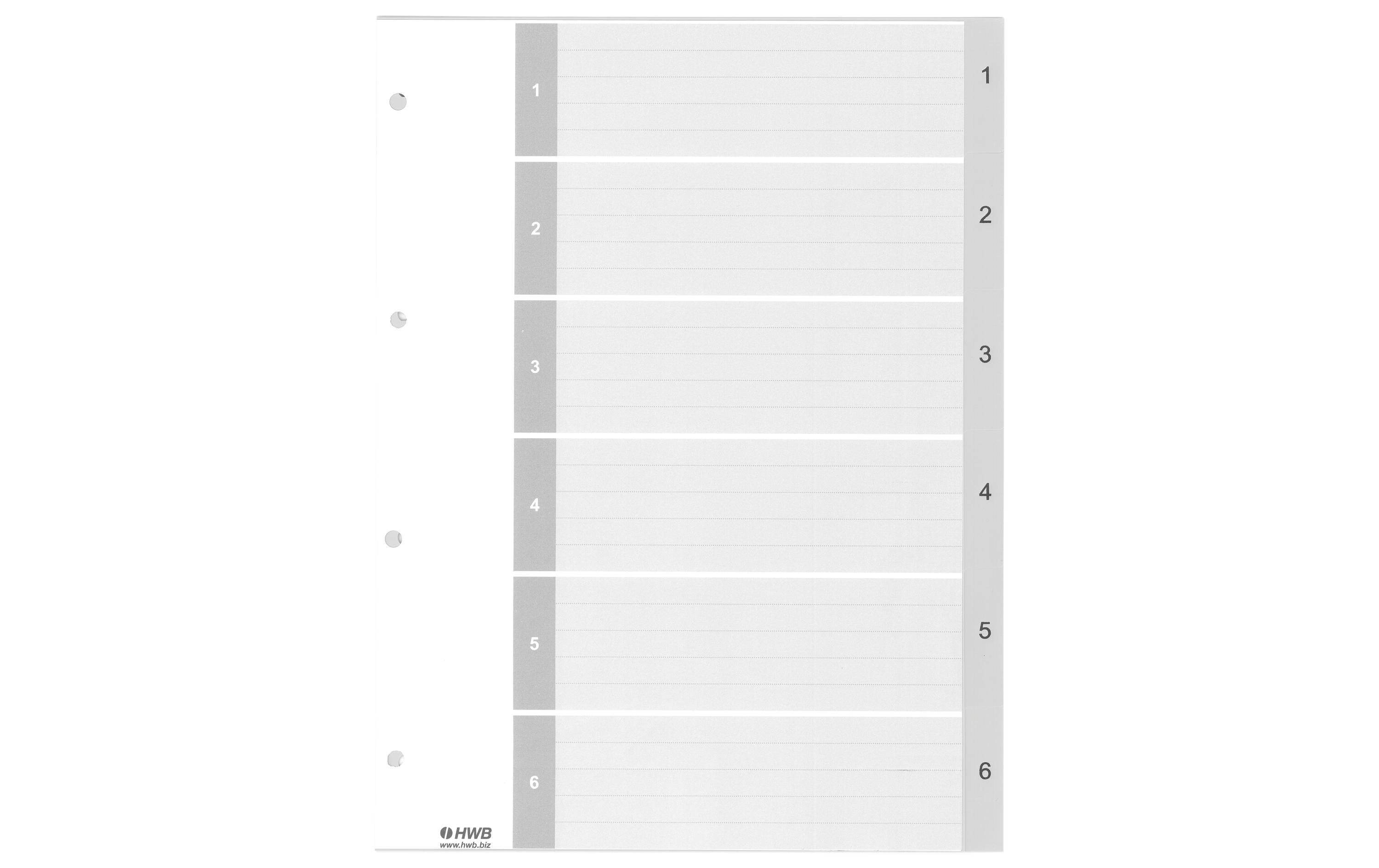 HWB Register A4, PP 1-6 | 1413184