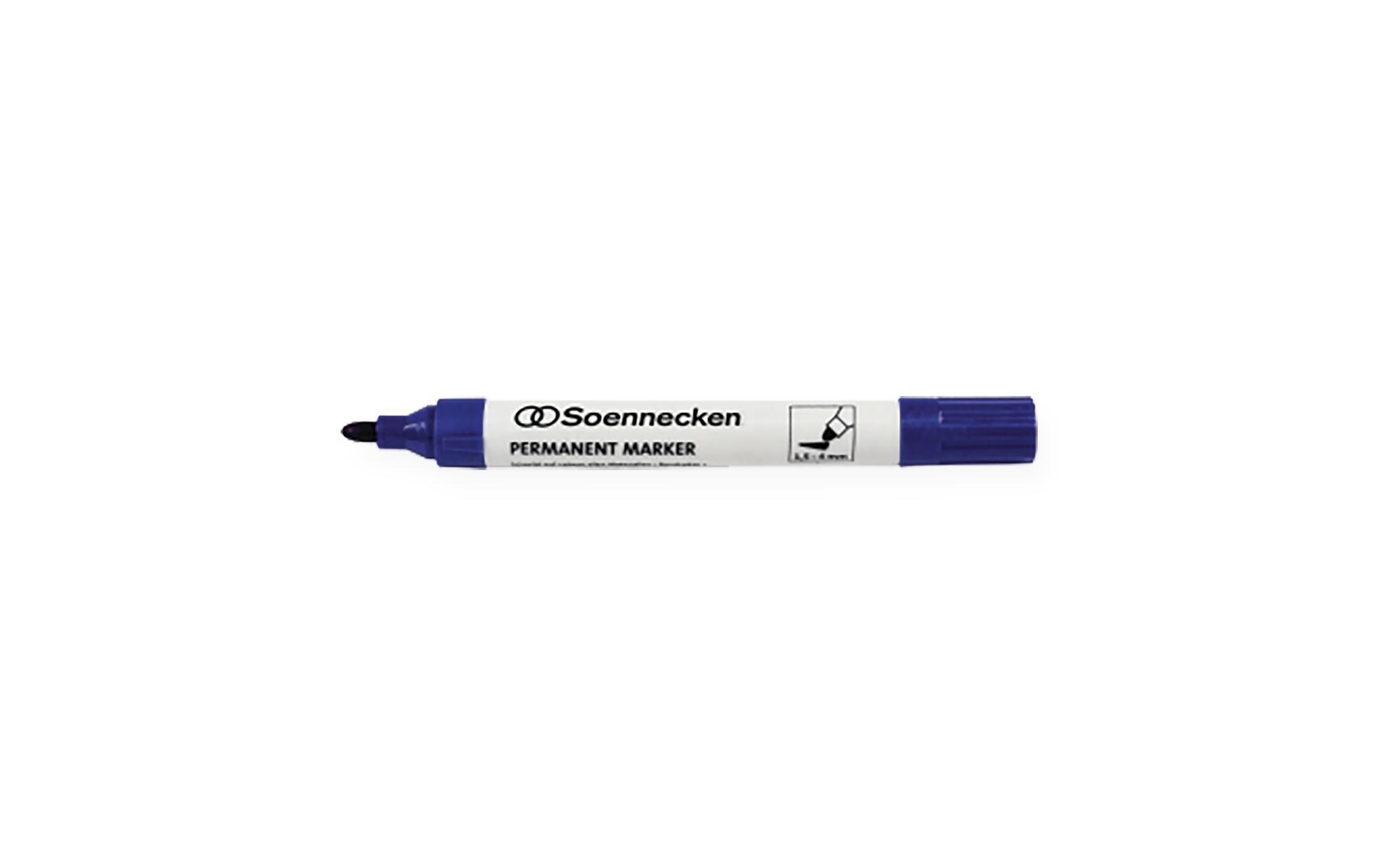 Soennecken Permanent-Marker Blau, 10 Stück | 1398685