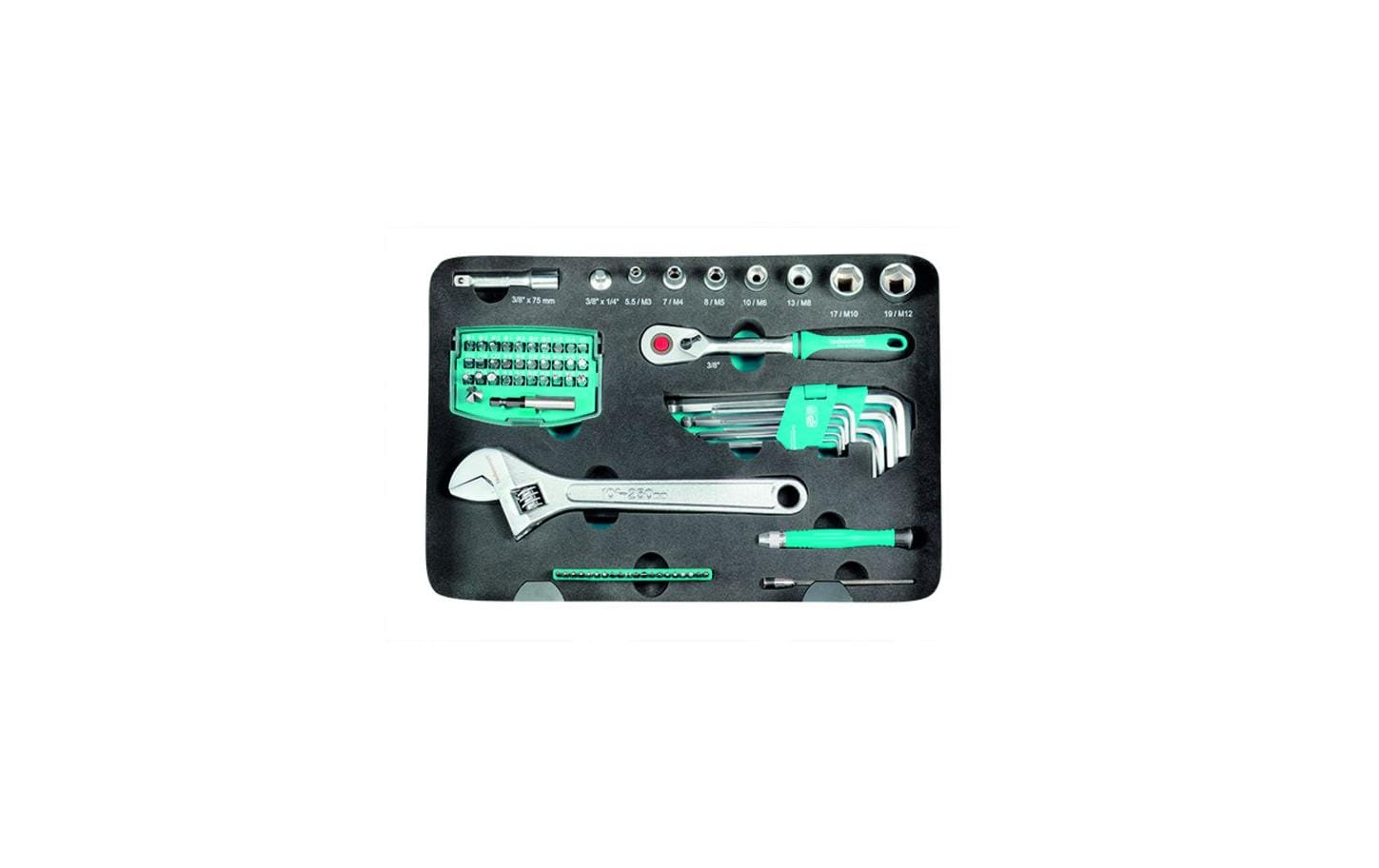 Technocraft Werkzeugkoffer Pro Compact 106-teilig | 1367380